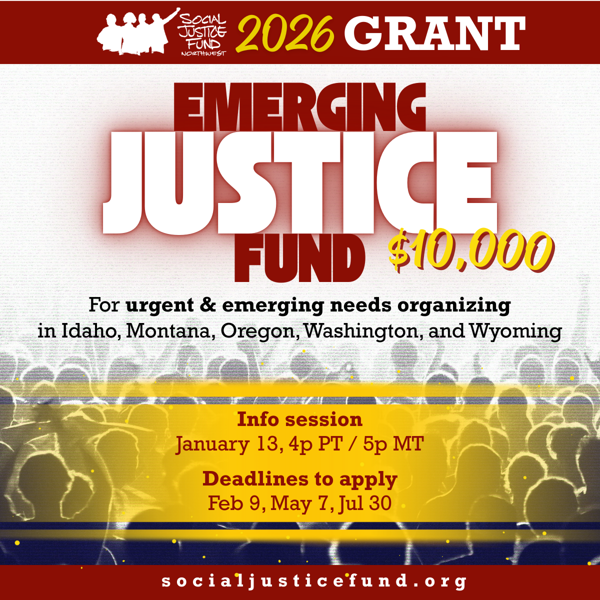 2026 Emerging Justice Fund Grant - Social Justice Fund NW